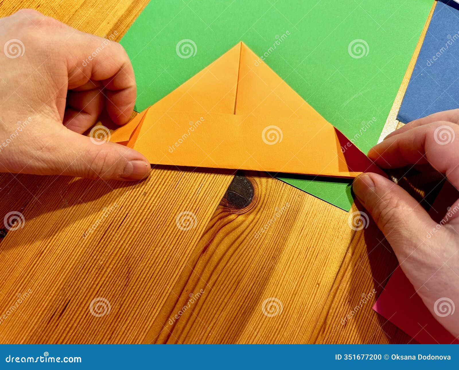 Paper Boat, Arigami Boat Made by Hand from Colored Paper Stock ...