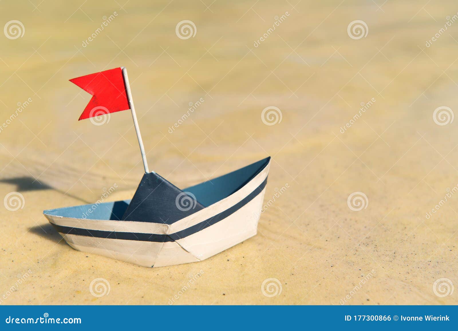 Paper Boat Floating on Water Stock Photo - Image of water, color: 177300866