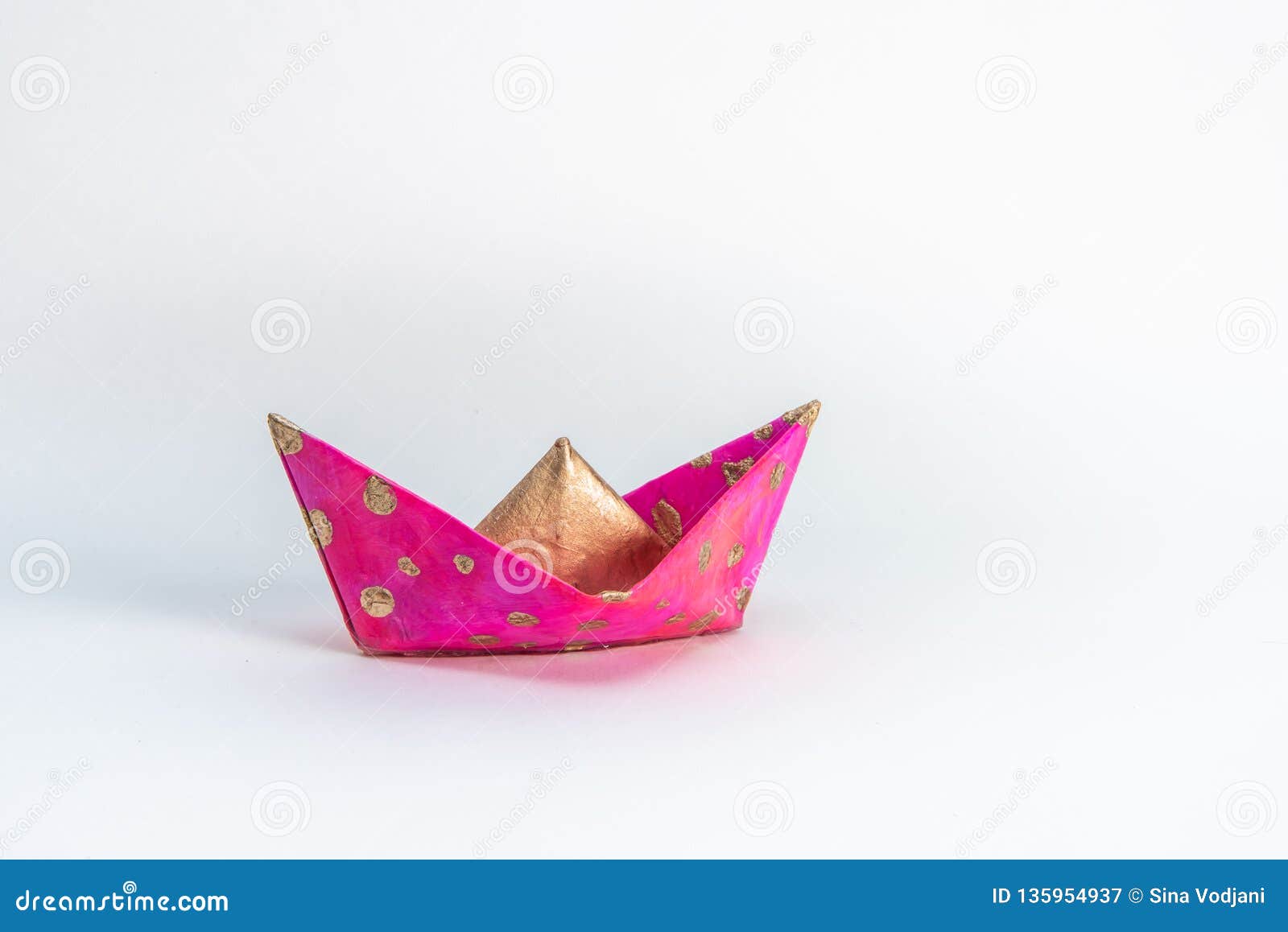 Paper Boat Folded and Colored Stock Image - Image of icon, symbol ...