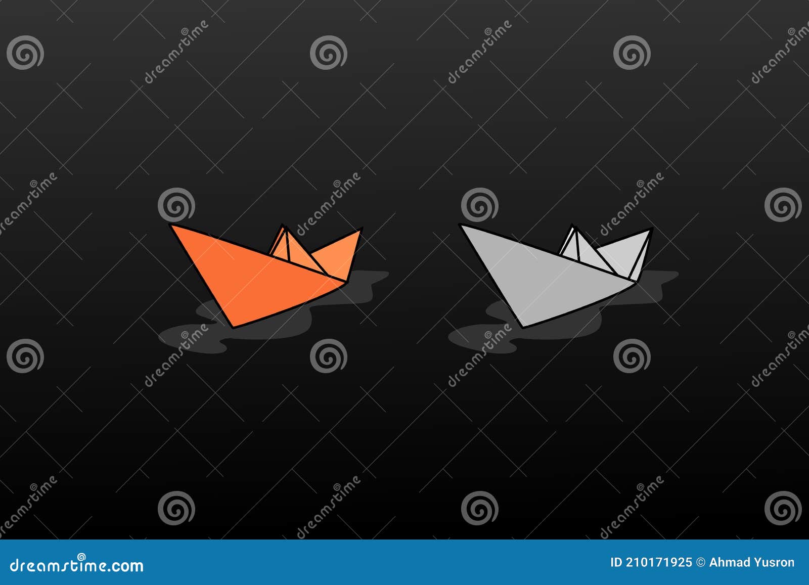 Paper Boat Logo. Colorful Flat Style Vector Emblem Illustration Design ...