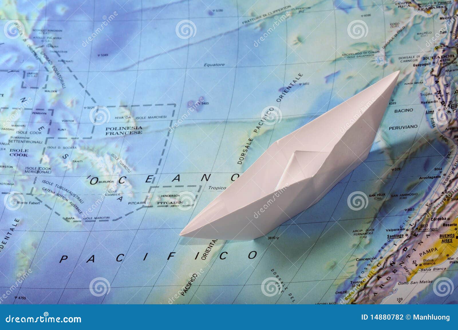 Paper Boat on a map stock photo. Image of paper, toys - 14880782
