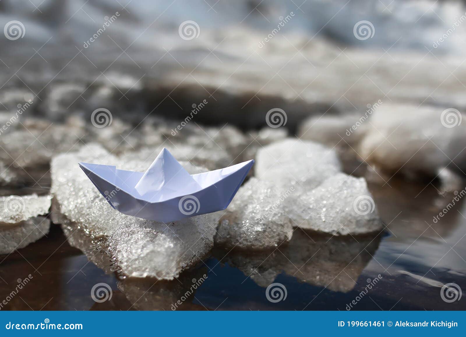 Paper boat in a pool stock image. Image of background - 199661461