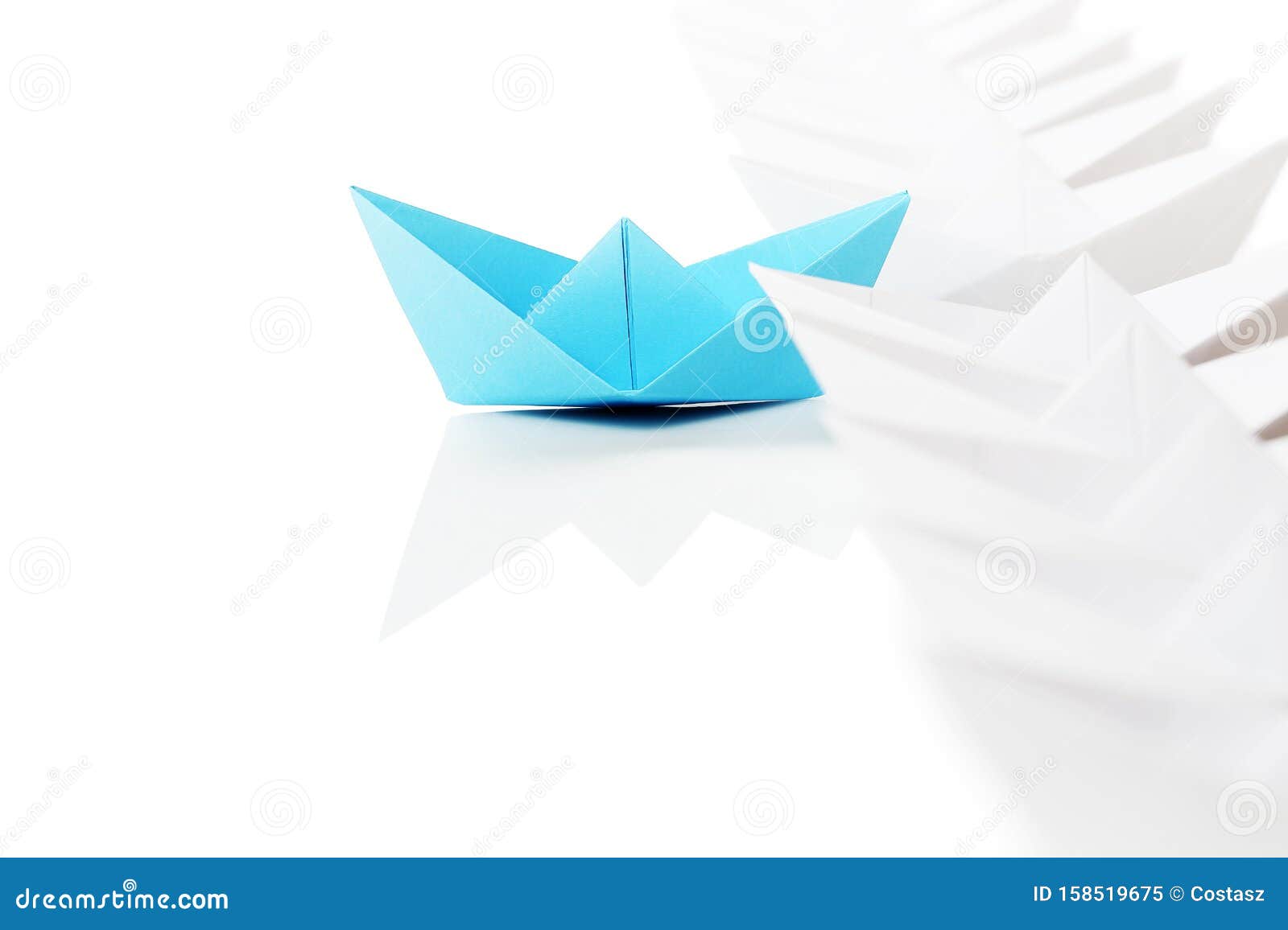 Paper boat race stock image. Image of boss, sail, business - 158519675