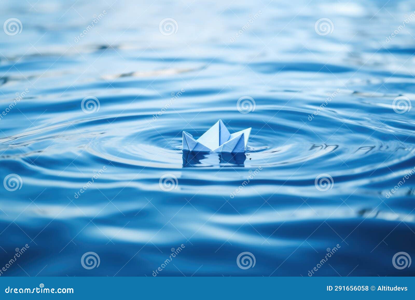 Paper Boat Sinking in Water Stock Photo - Image of paper, hopelessness ...