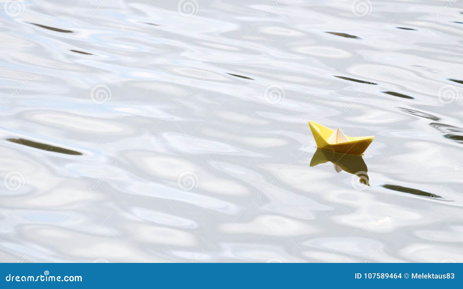 Paper boat on the water stock photo. Image of origami - 107589464