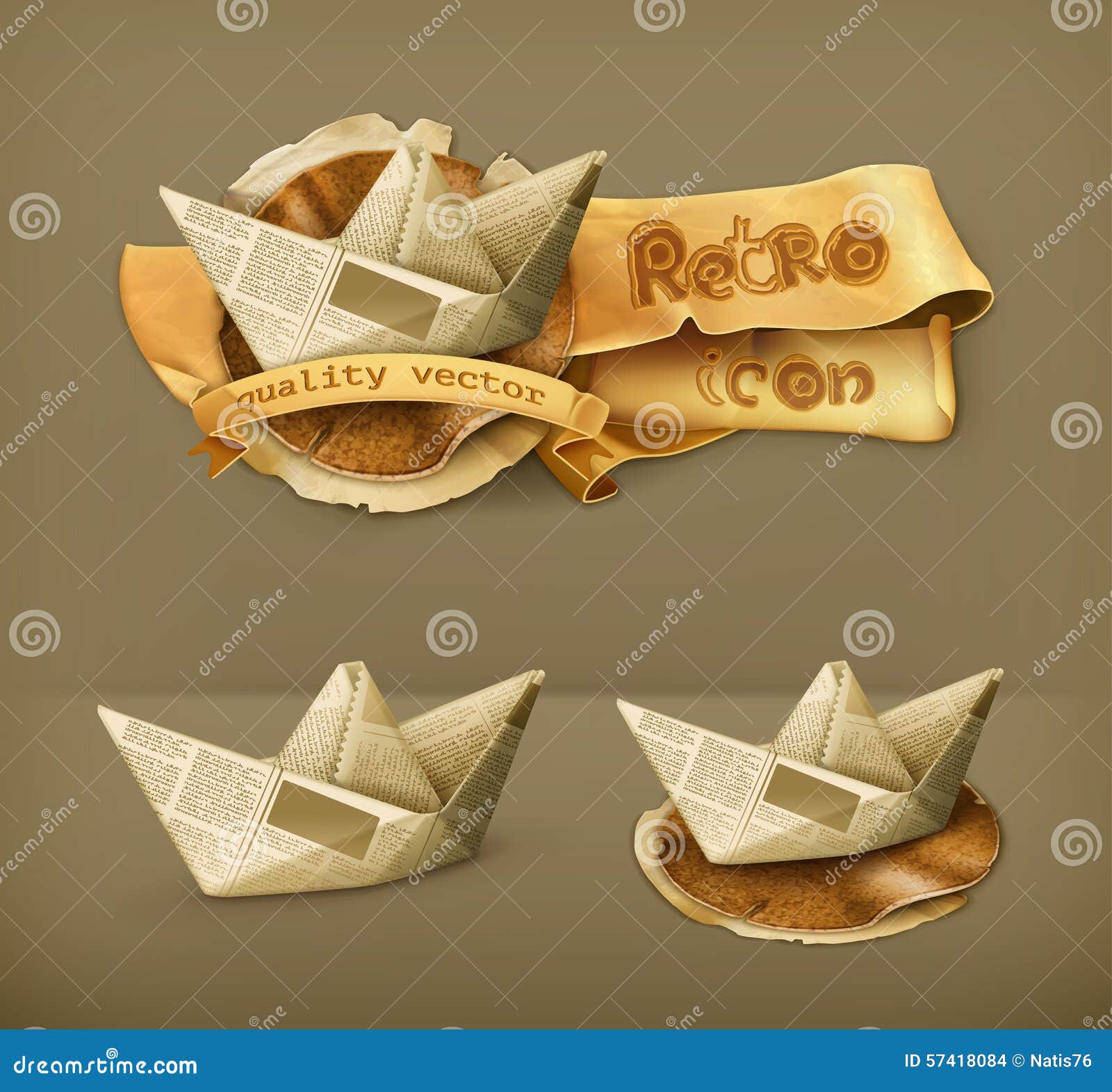 Paper Boats In Line In Room With Bar Charts Royalty-Free Stock Photo ...