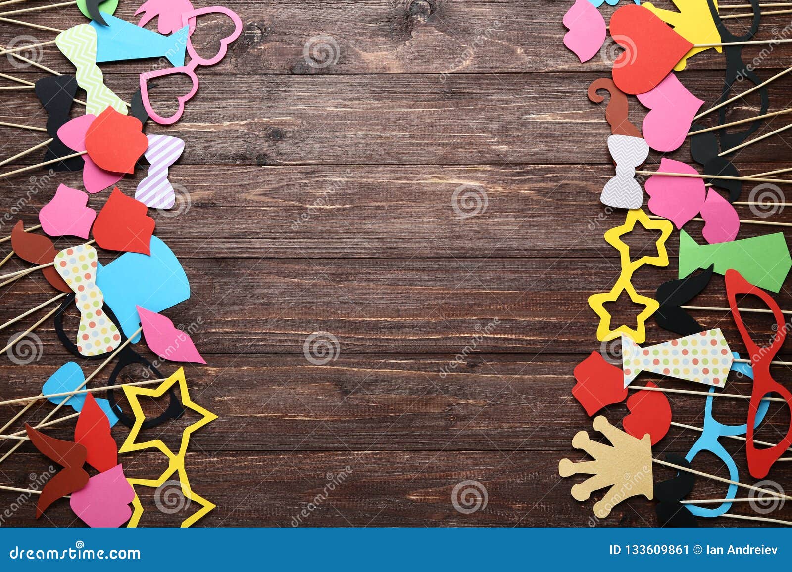 Paper Booth Props for Party Stock Image - Image of costume, element ...