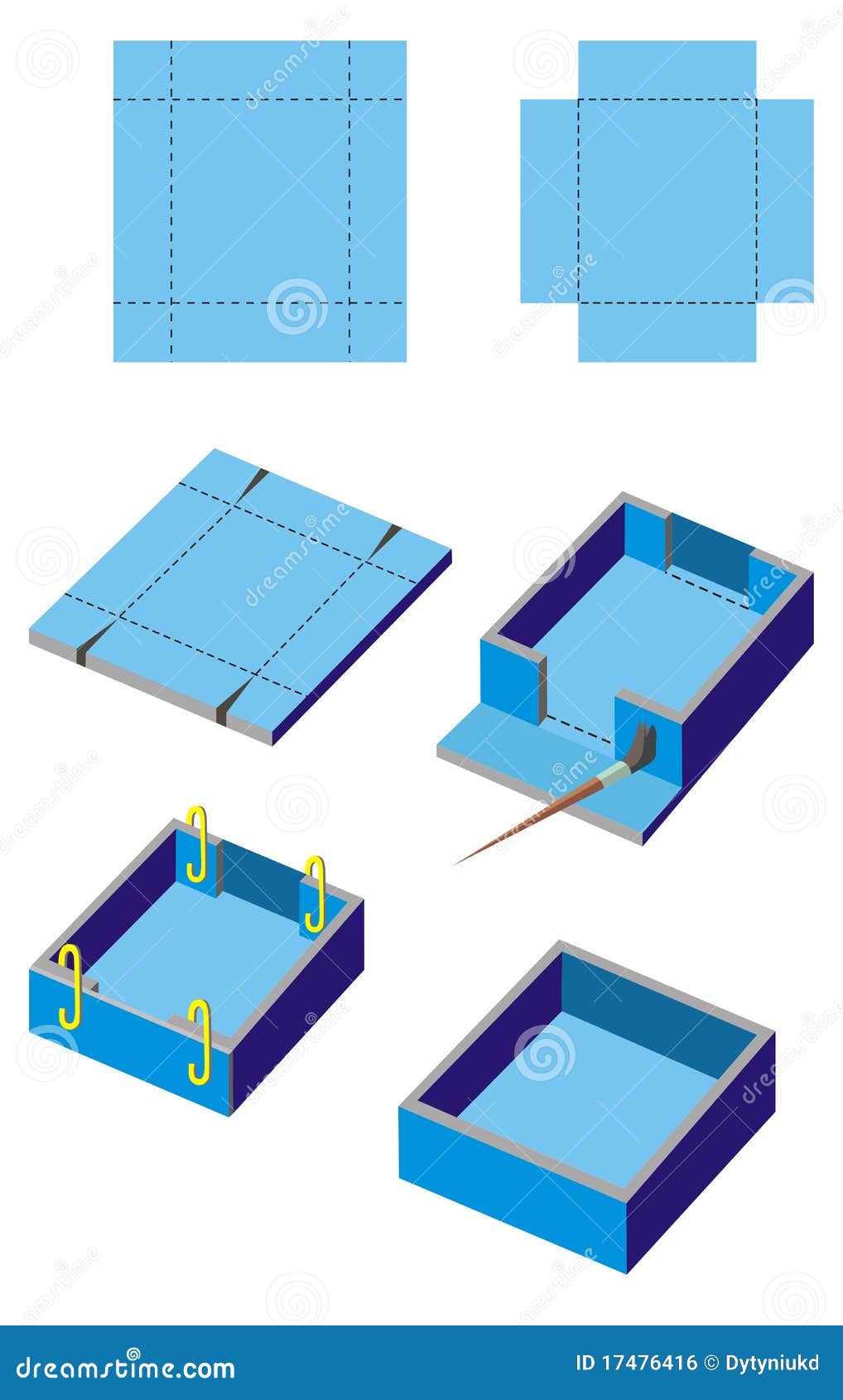 Paper Box stock vector. Illustration of cardboard, game - 17476416