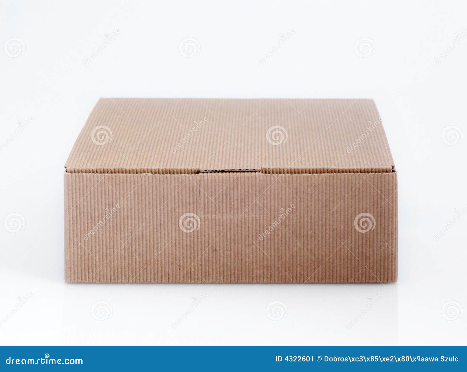Paper box stock image. Image of isolated, gift, brown - 4322601