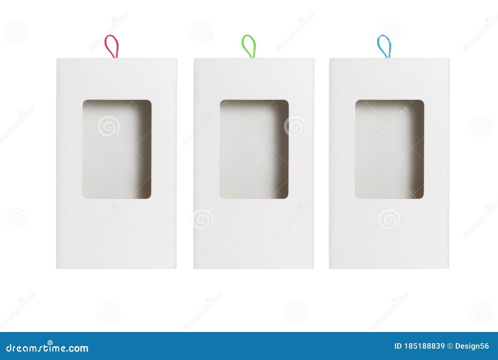Paper Box with Plastic Transparent Window Stock Image - Image of ...