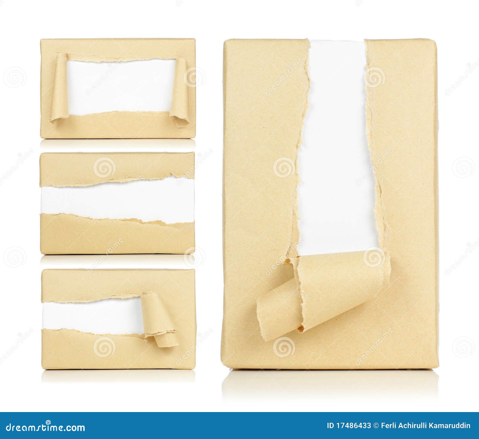 Paper box torn stock image. Image of copy, openings, freight - 17486433