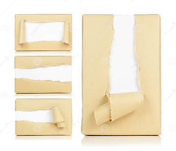 Paper box torn stock image. Image of copy, openings, freight - 17486433