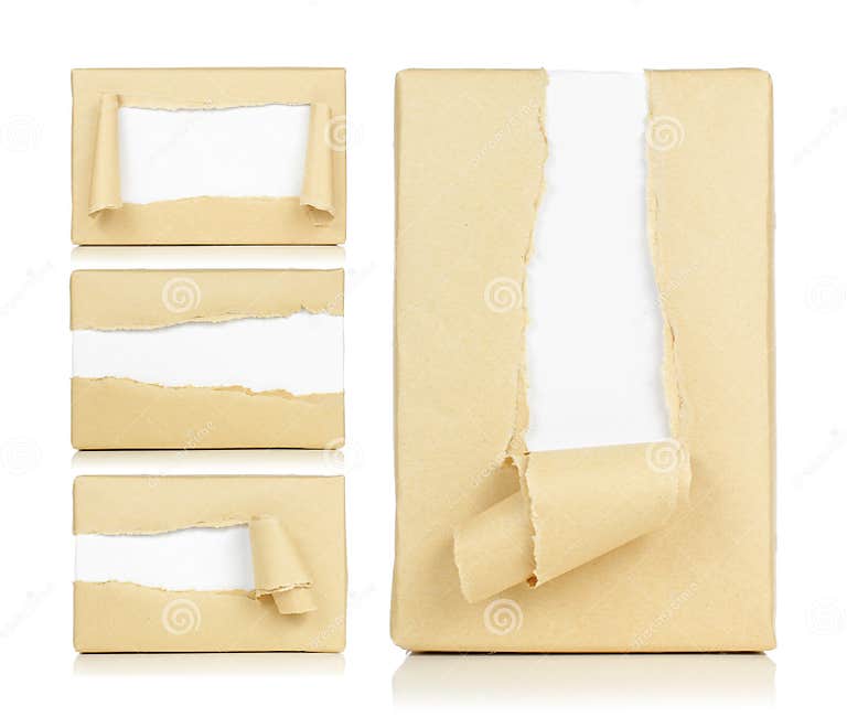 Paper box torn stock image. Image of copy, openings, freight - 17486433