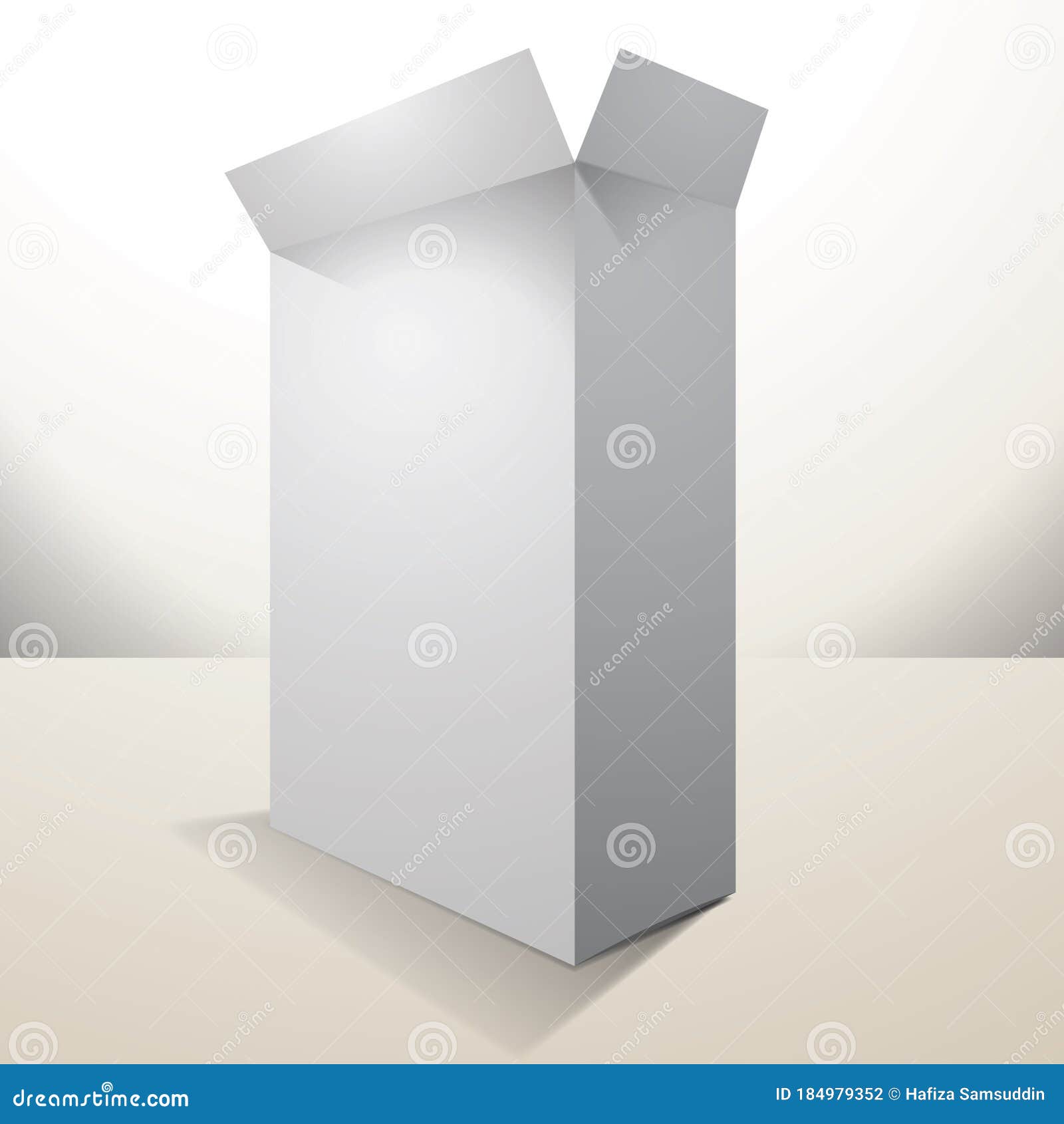 Paper Box. Vector Illustration Decorative Design Stock Illustration ...