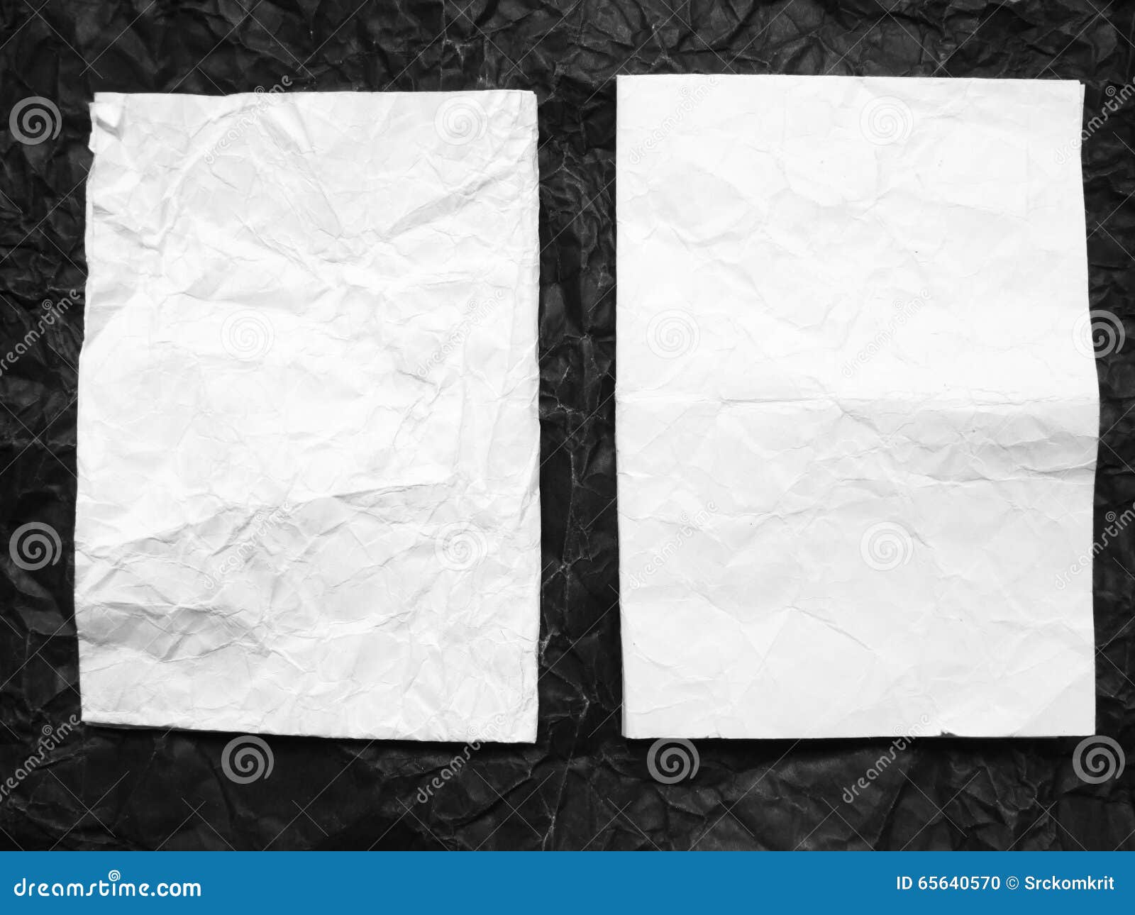 Paper Box on White Crumpled Black Paper Stock Photo - Image of backdrop ...