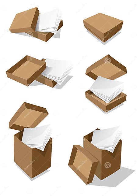 Paper boxes. Vector stock vector. Illustration of business - 9968102