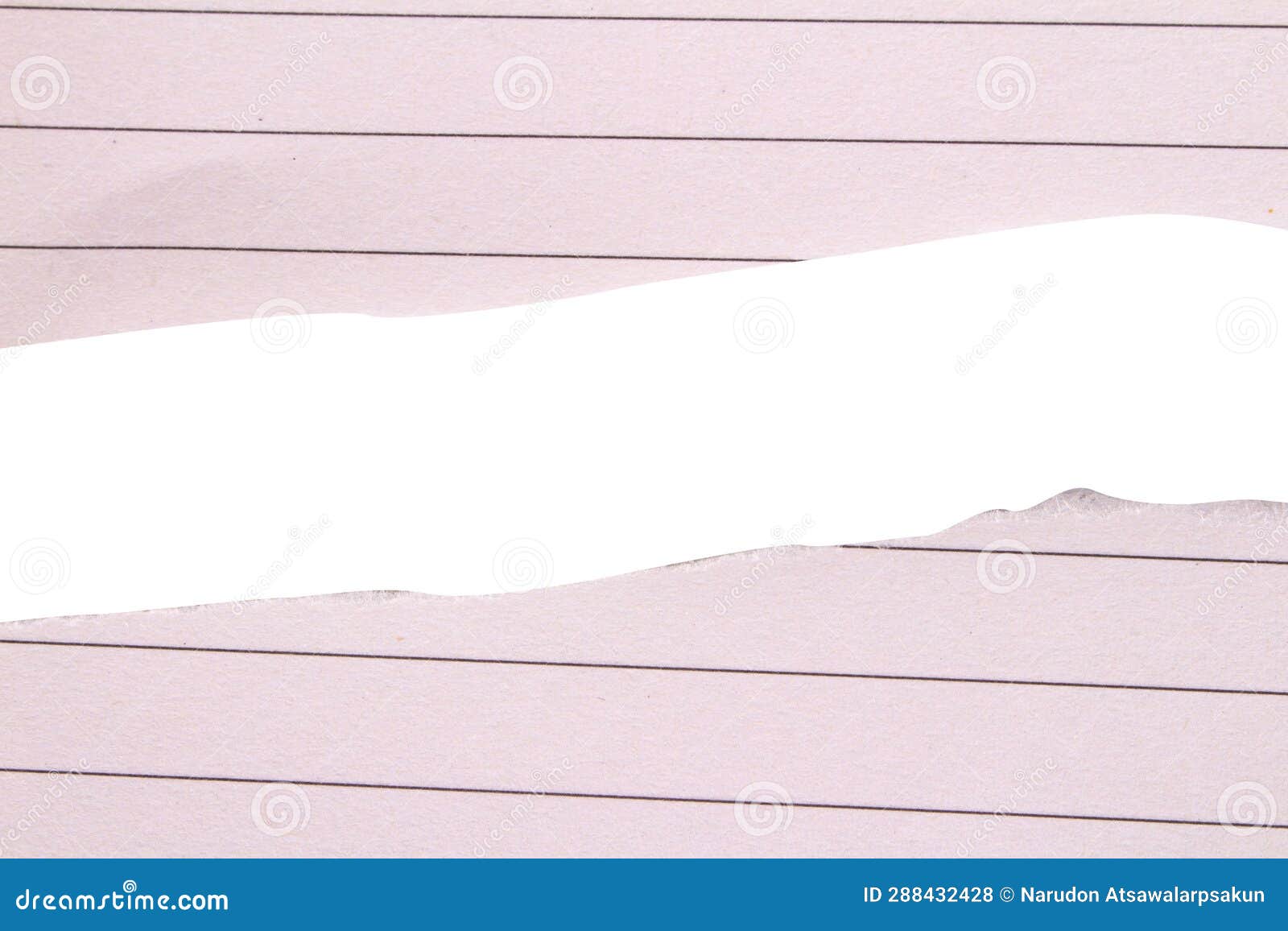 Paper Broken Isolated on White Background Stock Photo - Image of ...