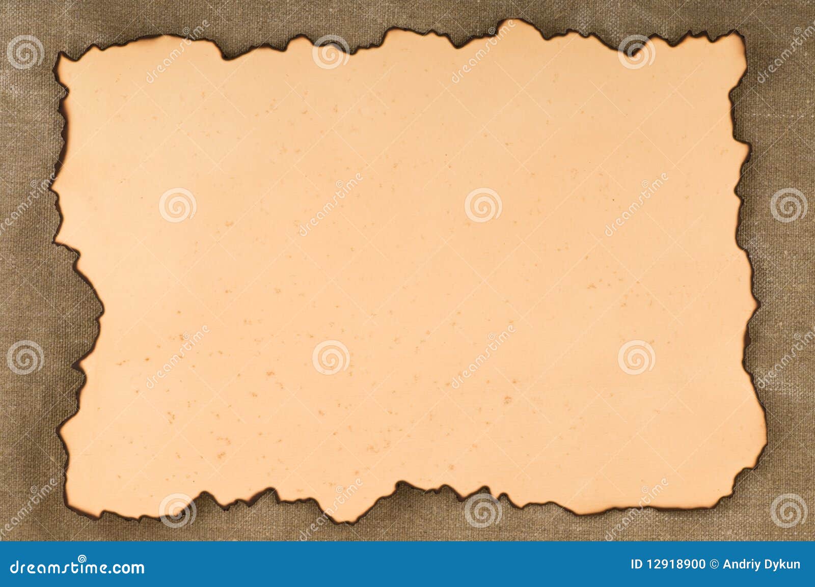 Paper with Burn Edges on Canvas Stock Photo - Image of textured, frame ...