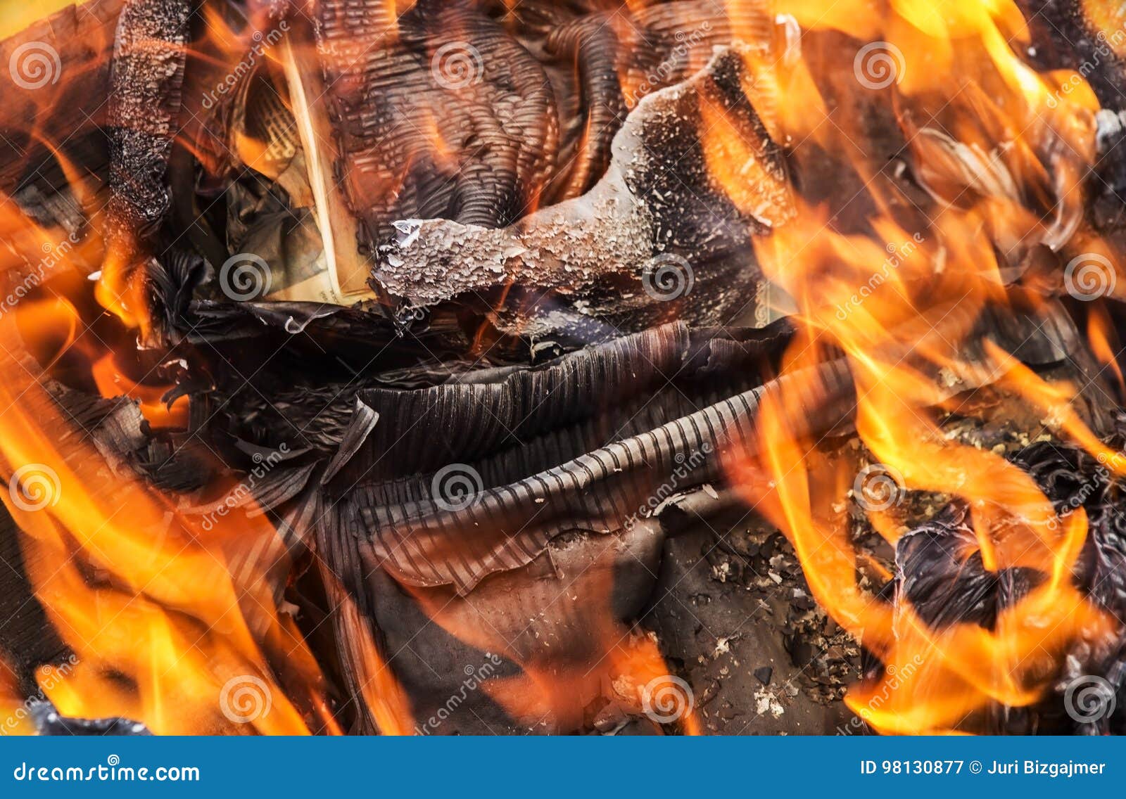 Paper burning in the fire stock image. Image of memories - 98130877