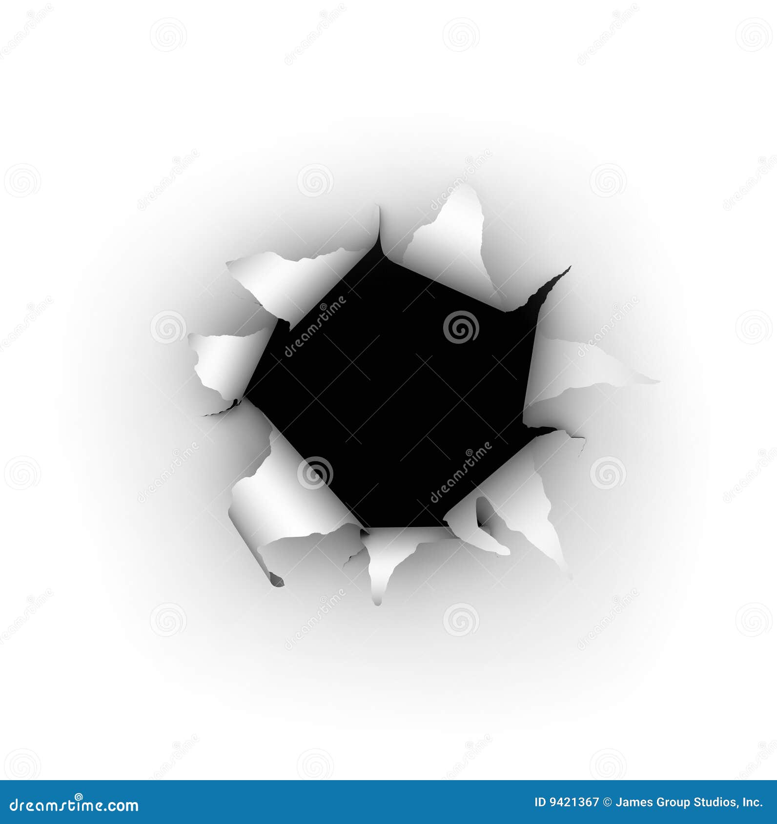 Paper Burst stock illustration. Illustration of torn, break - 9421367
