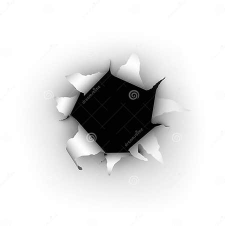 Paper Burst stock illustration. Illustration of torn, break - 9421367