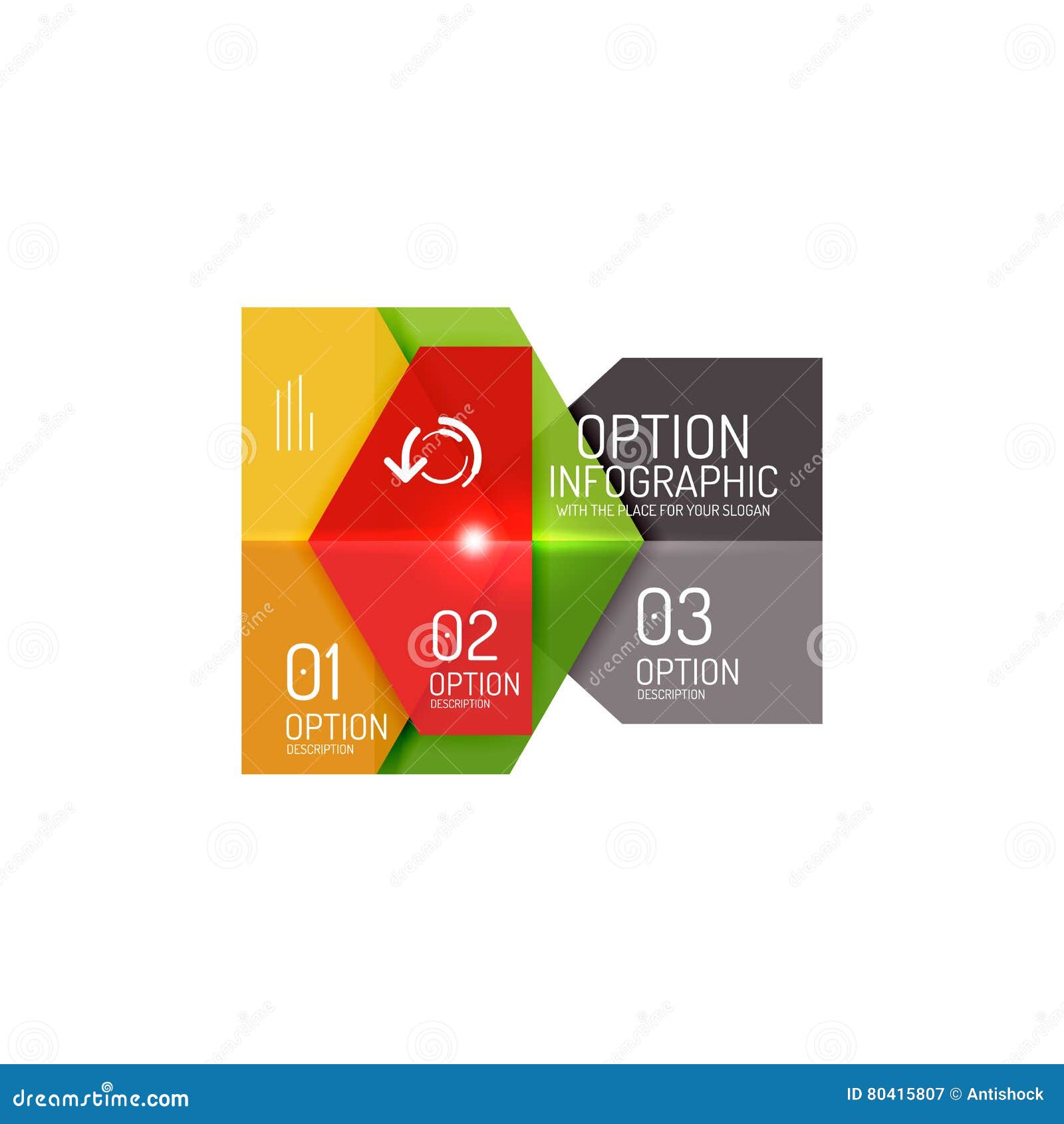 Paper Business Option Button Infographic Templates Stock Vector ...