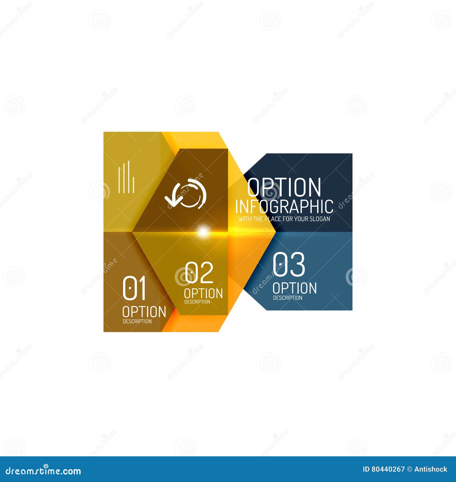 Paper Business Option Button Infographic Templates Stock Vector ...