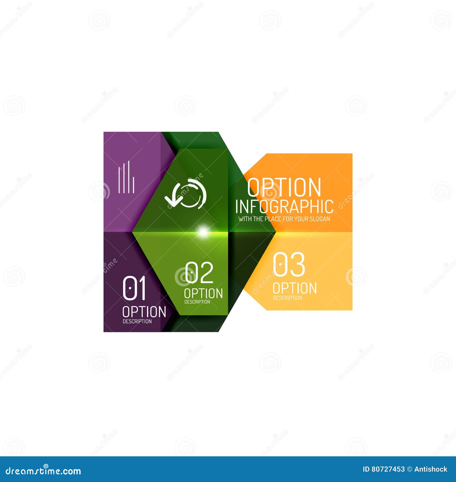 Paper Business Option Button Infographic Templates Stock Vector ...