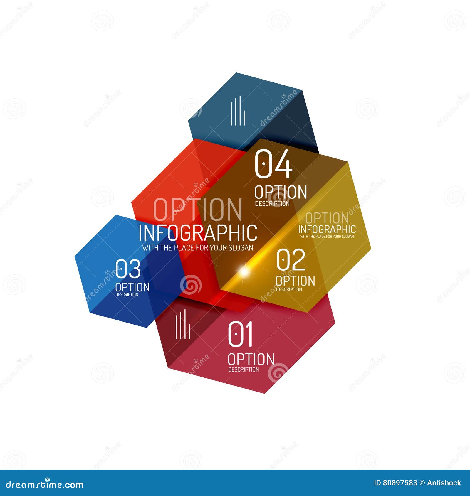 Paper Business Option Button Infographic Templates Stock Vector ...