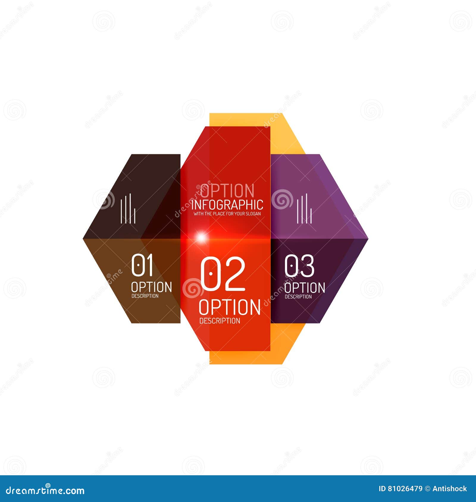 Paper Business Option Button Infographic Templates Stock Vector ...