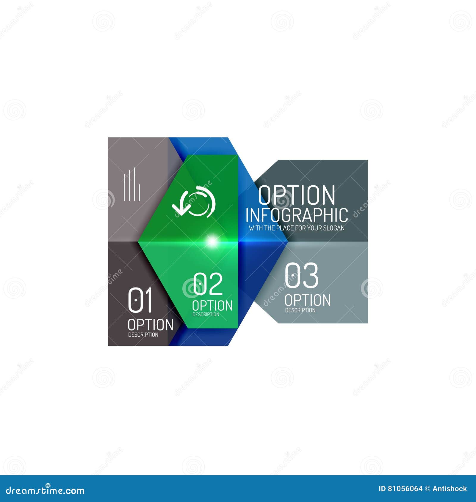 Paper Business Option Button Infographic Templates Stock Vector ...