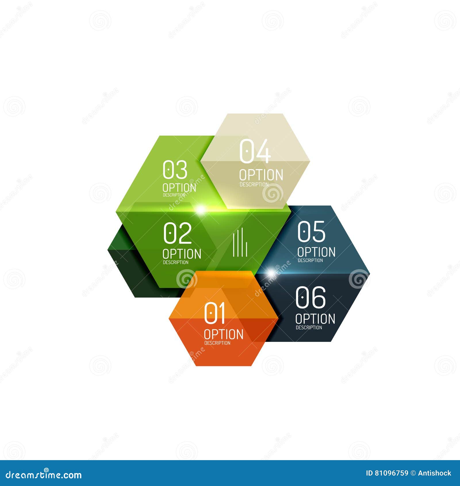 Paper Business Option Button Infographic Templates Stock Vector ...