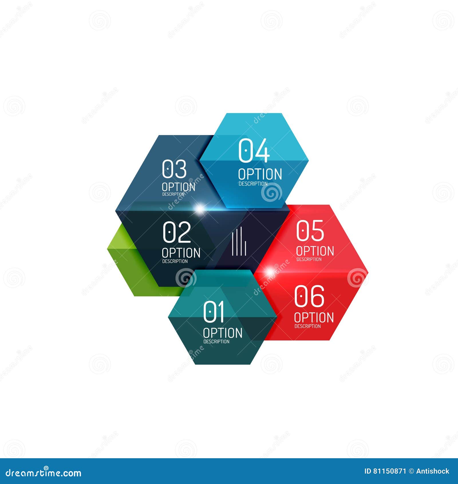 Paper Business Option Button Infographic Templates Stock Vector ...