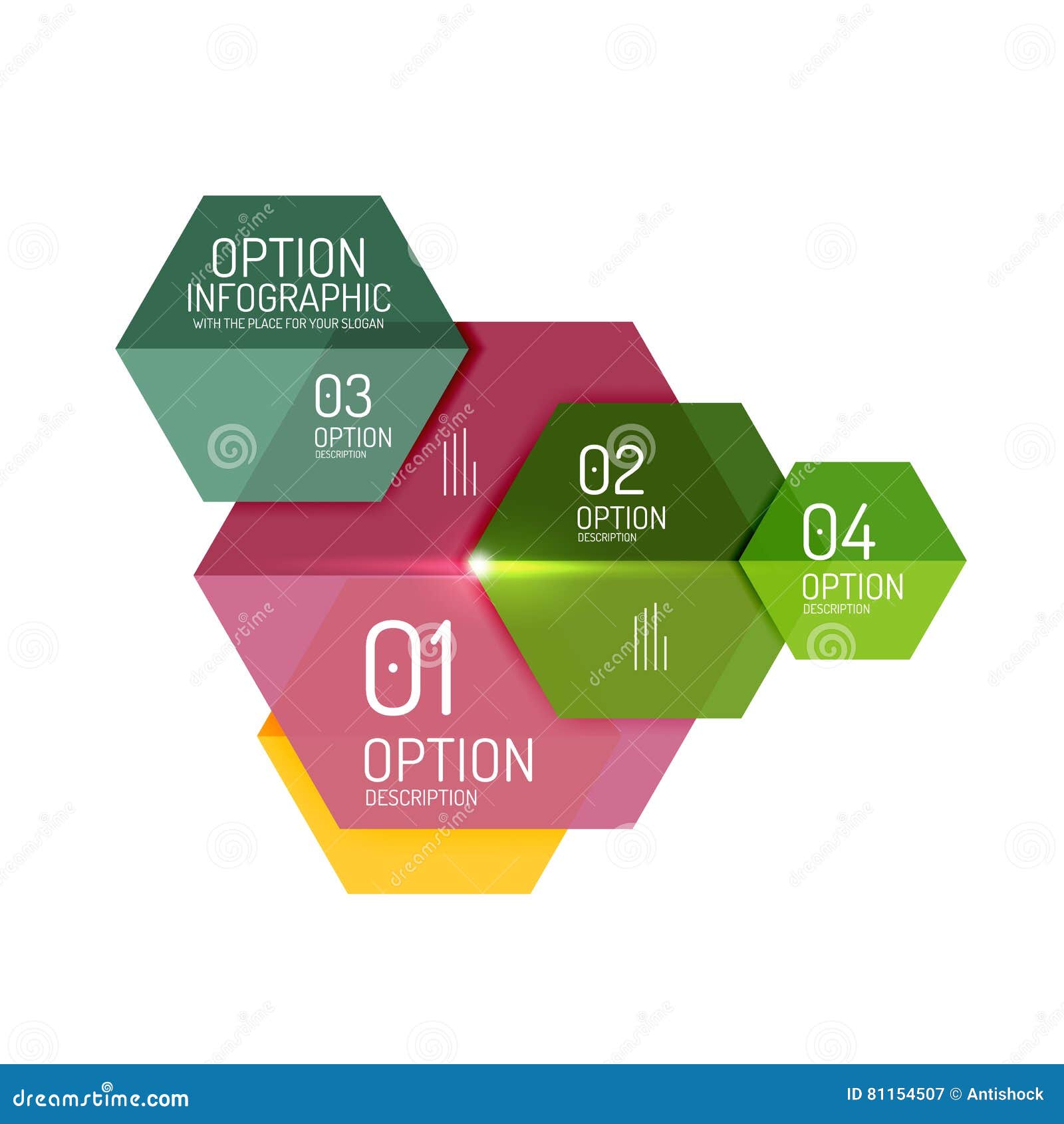 Paper Business Option Button Infographic Templates Stock Vector ...