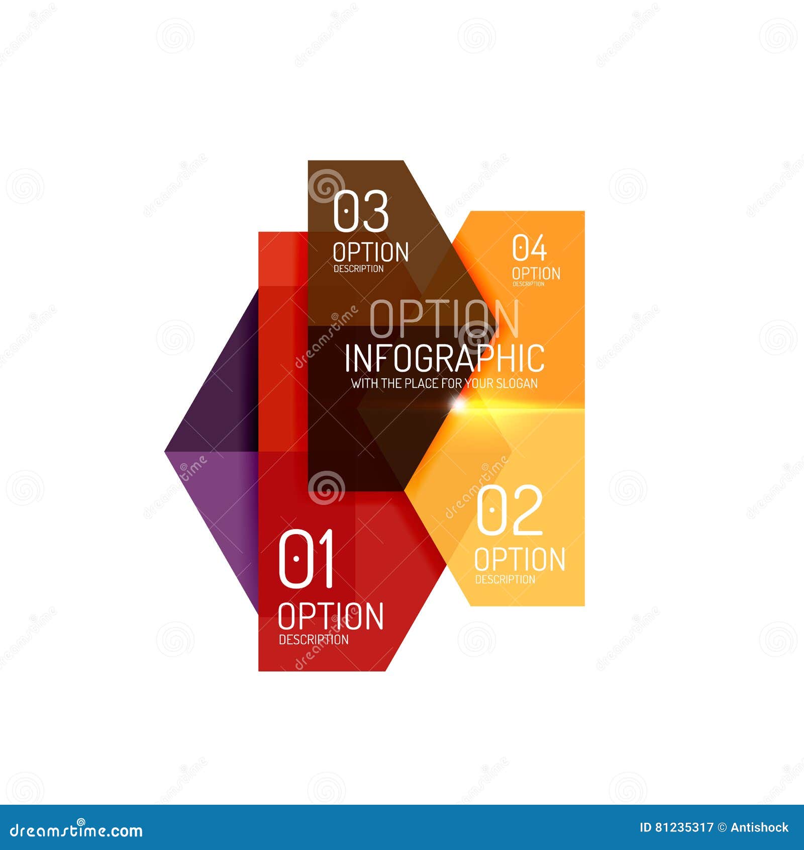 Paper Business Option Button Infographic Templates Stock Vector ...