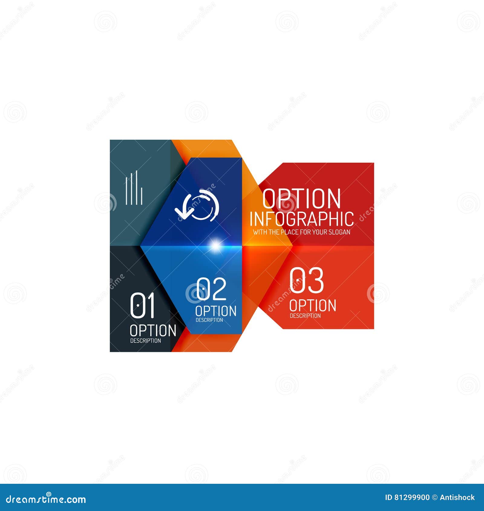 Paper Business Option Button Infographic Templates Stock Vector ...