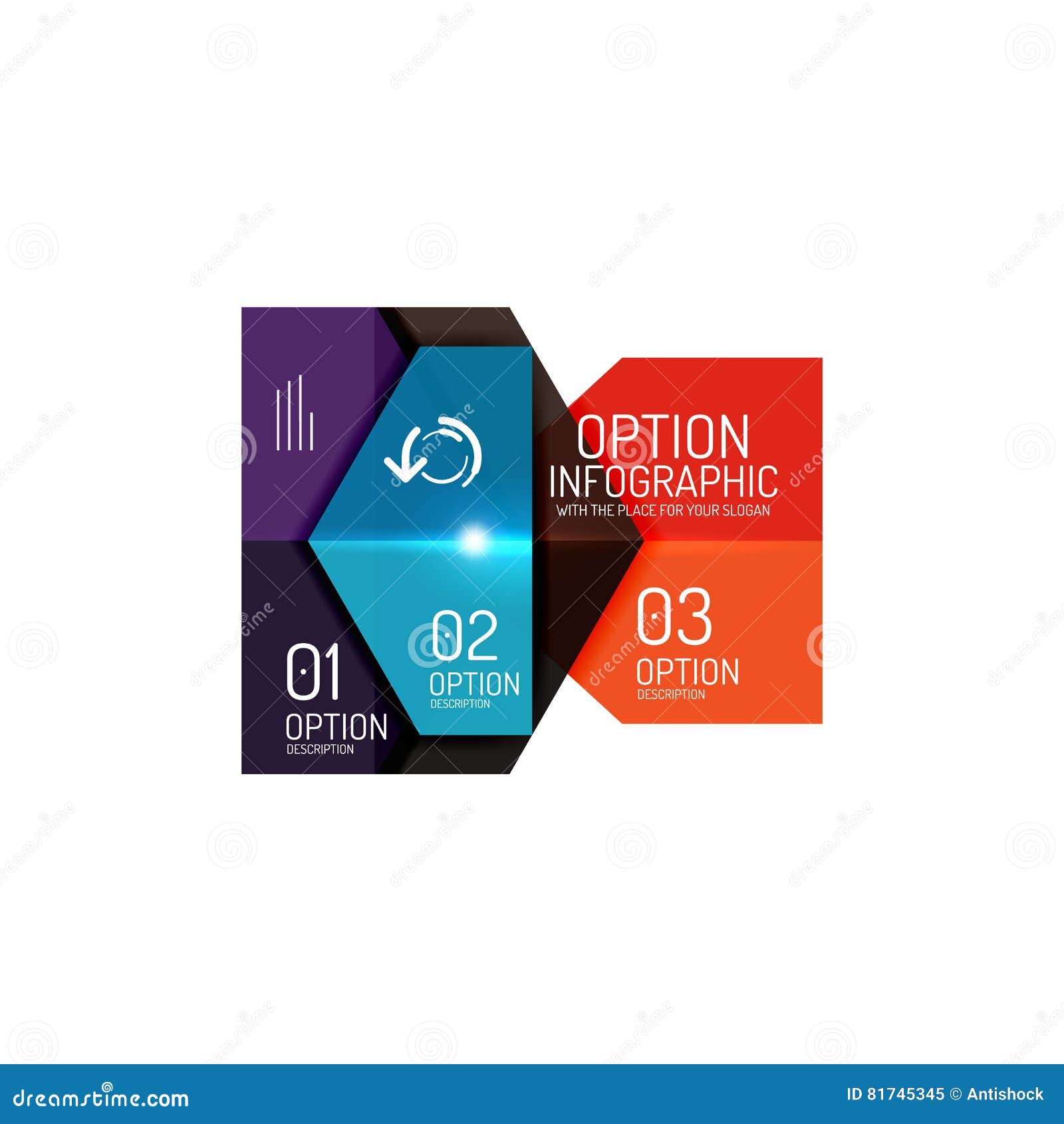 Paper Business Option Button Infographic Templates Stock Vector ...