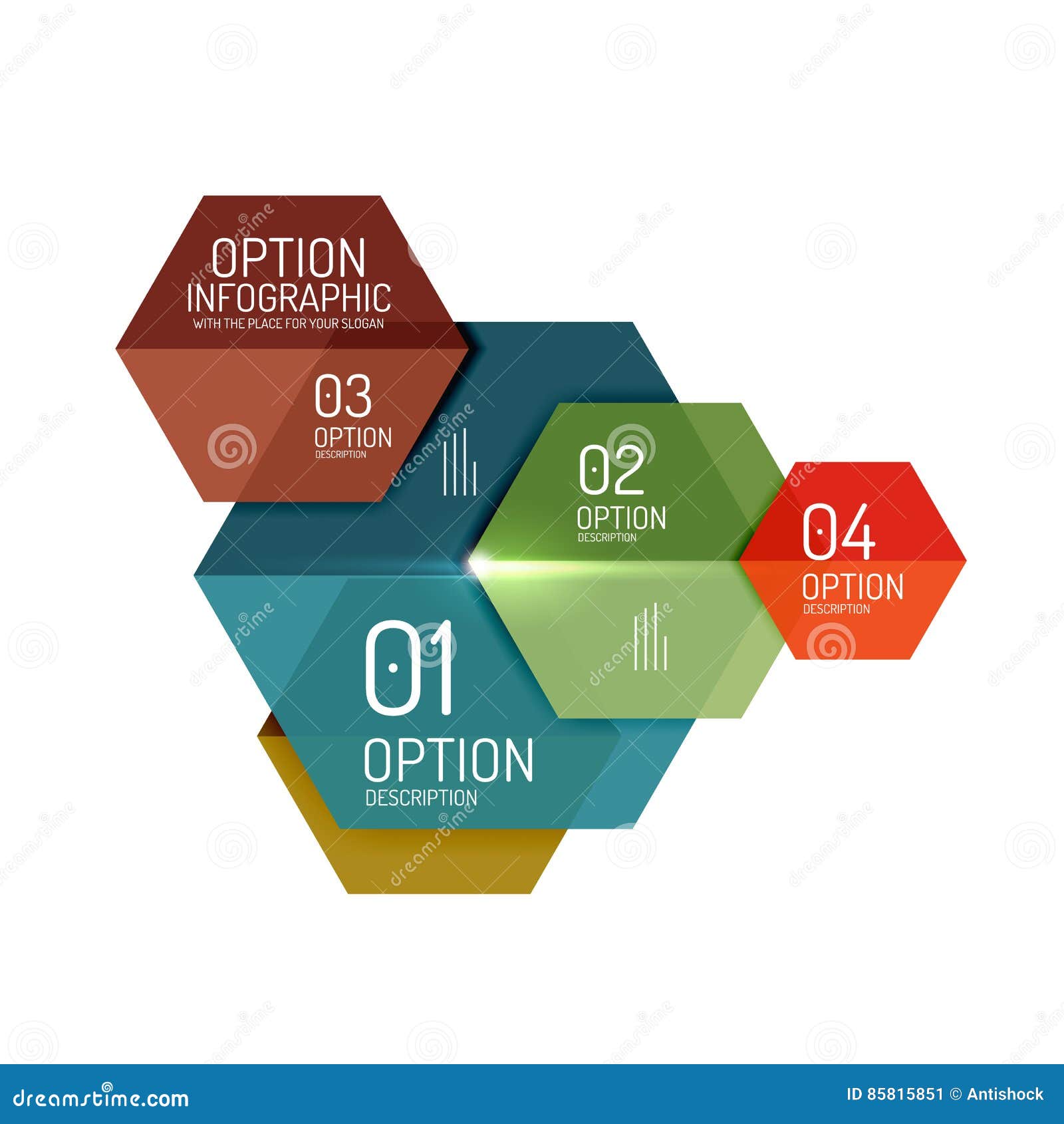 Paper Business Option Button Infographic Templates Stock Vector ...