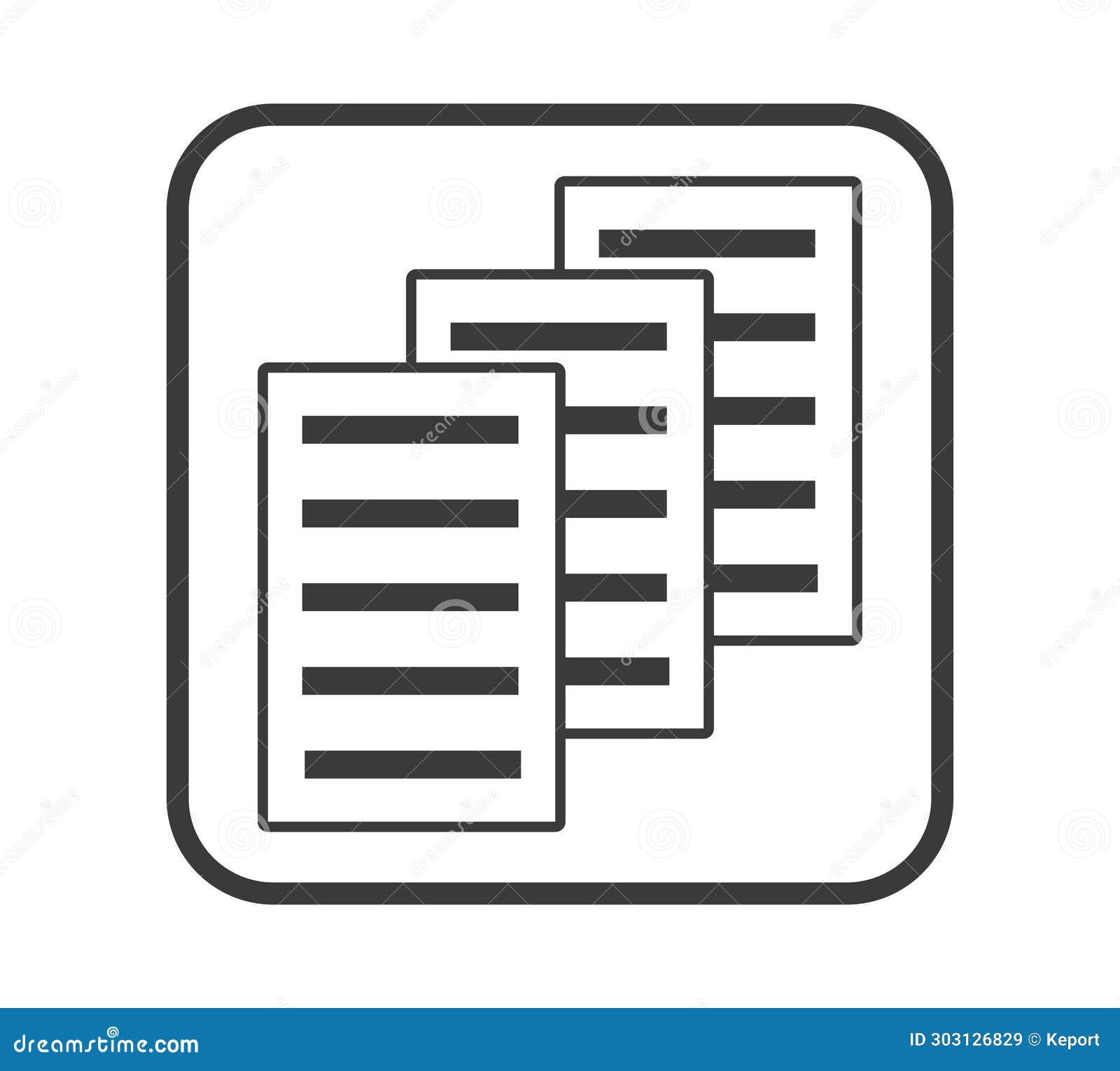 Paper button icon for web stock illustration. Illustration of study ...