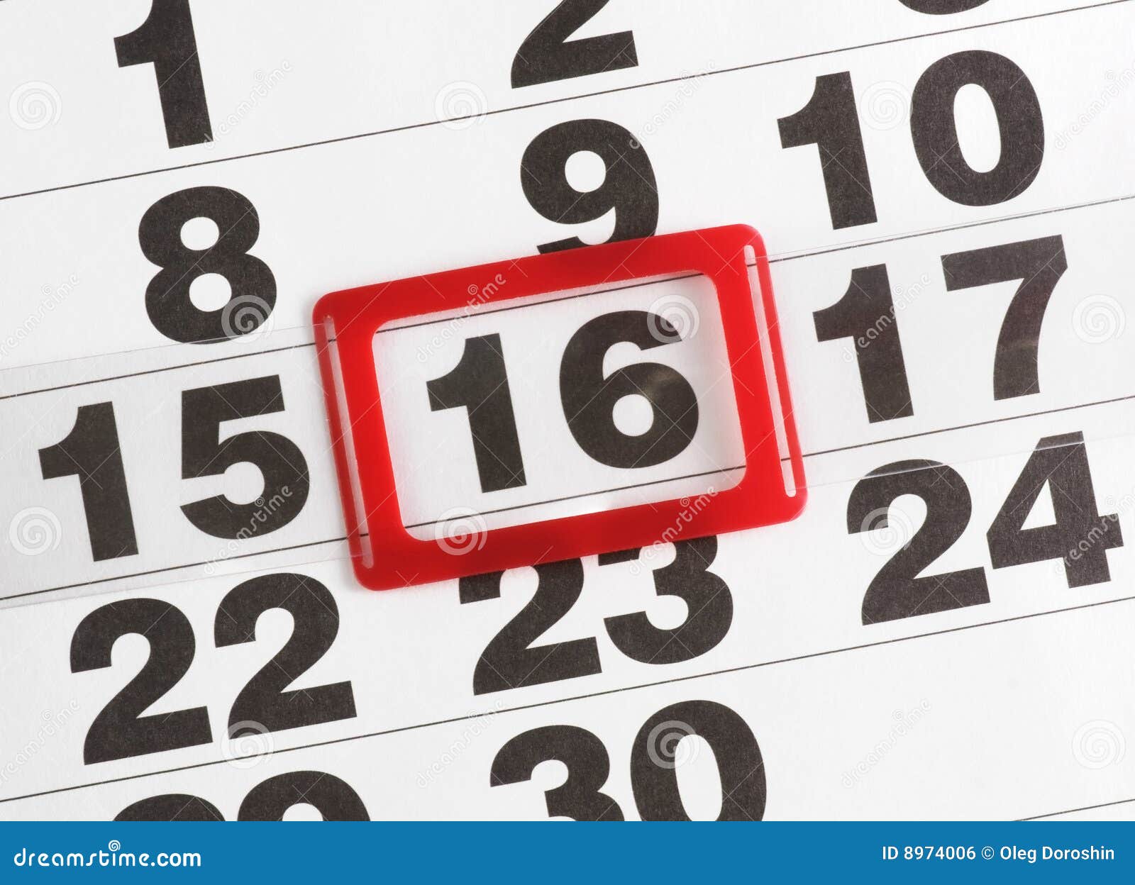 Paper calendar stock photo. Image of number, year, figure - 8974006