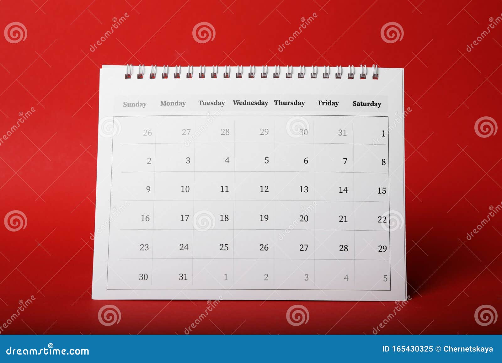 Paper Calendar on Background. Planning Concept Stock Image - Image of ...