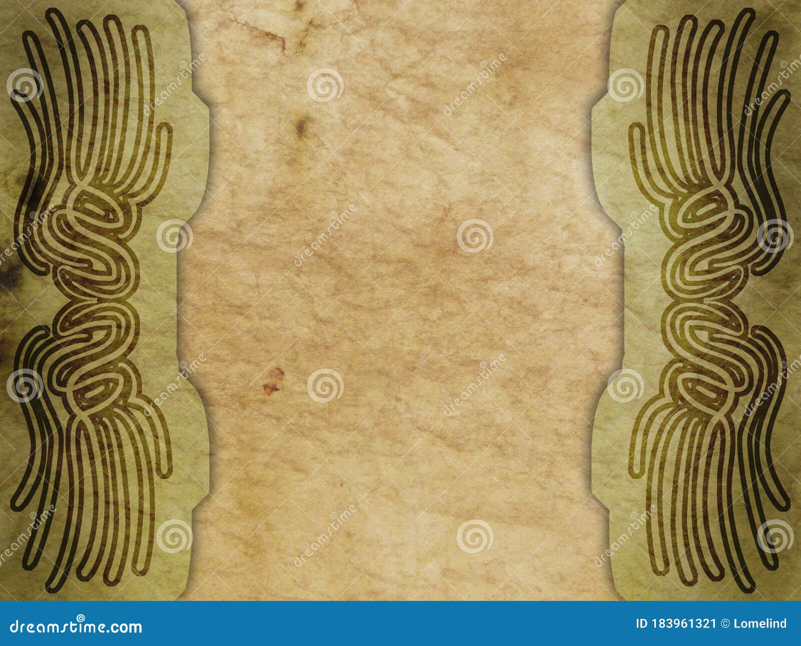 Paper with Calligraphy Pattern Stock Image - Image of backdrop ...