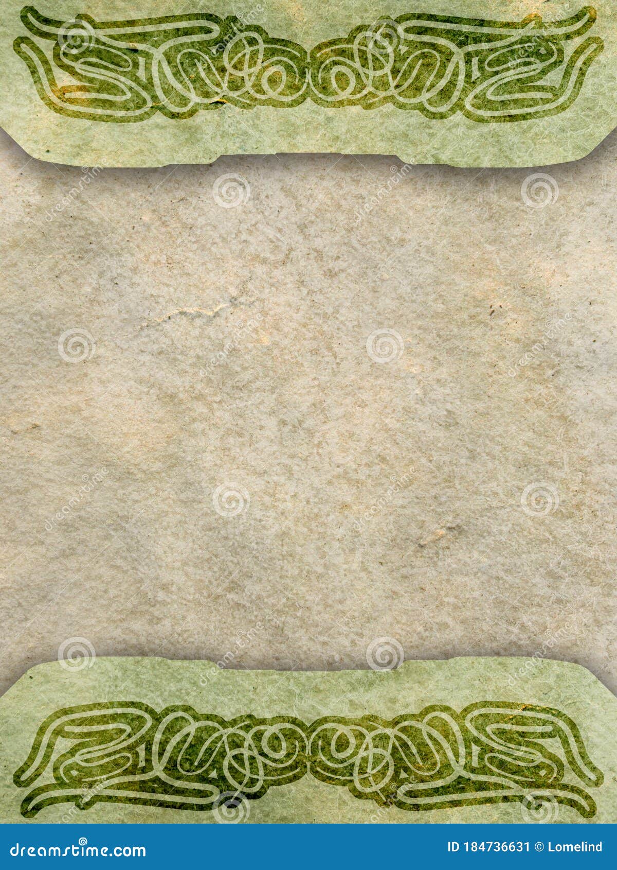 Paper with Calligraphy Pattern Stock Illustration - Illustration of ...