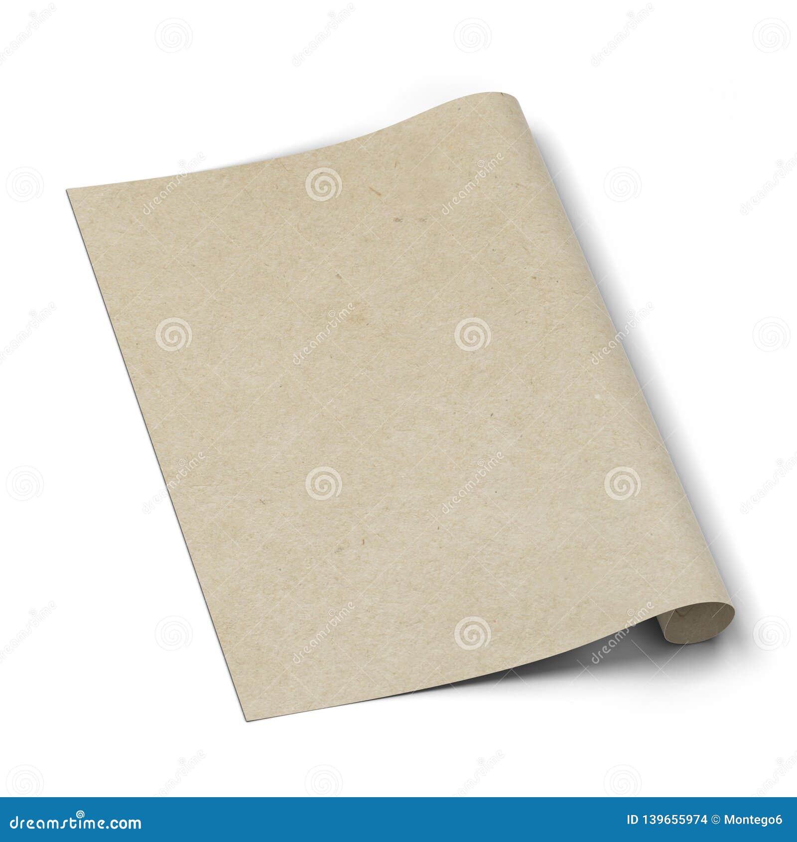 Paper Canvas Print Sheet Mockup Stock Illustration - Illustration of ...