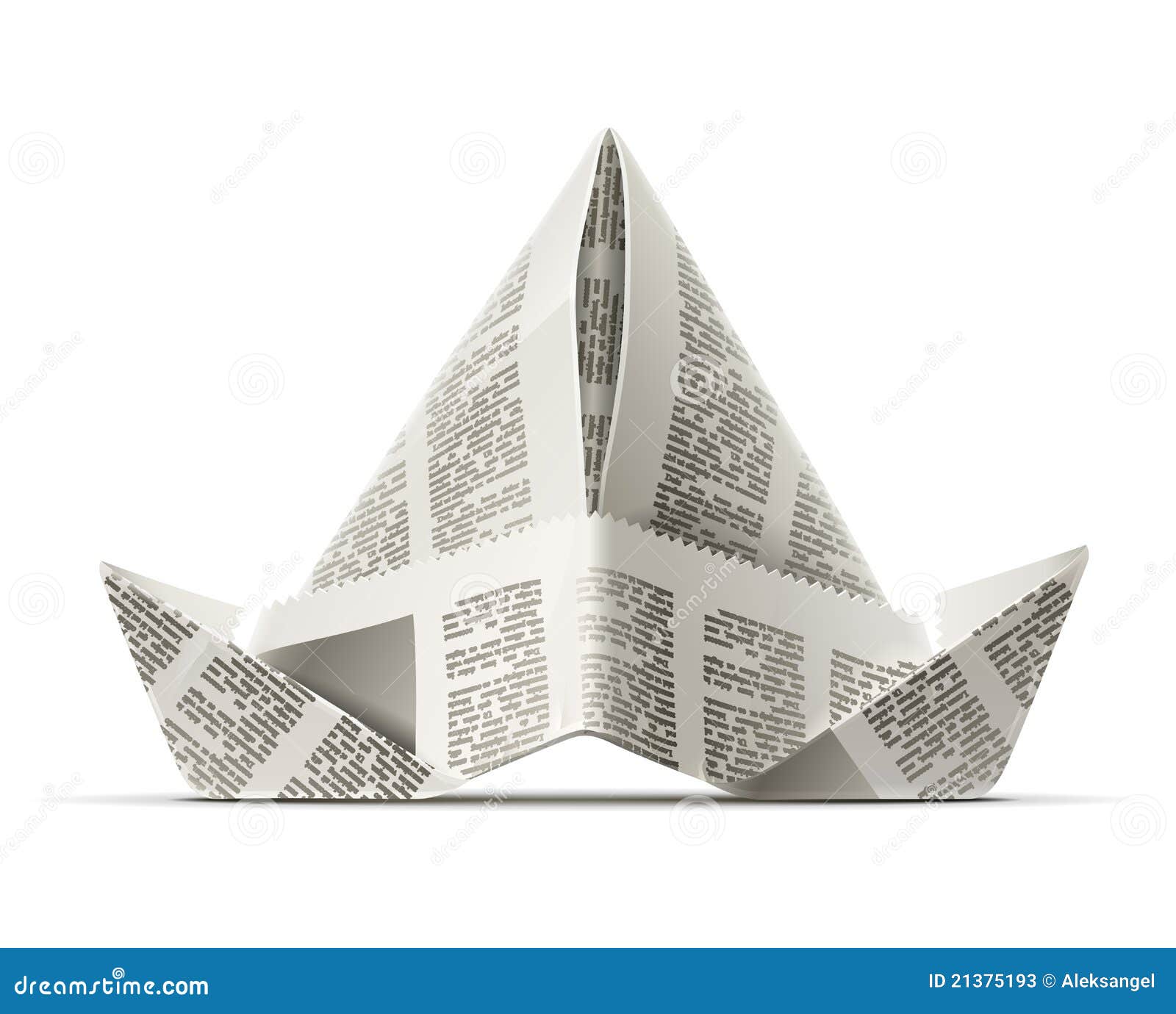 Paper Cap As Origami Handicraft Cartoon Vector | CartoonDealer.com ...