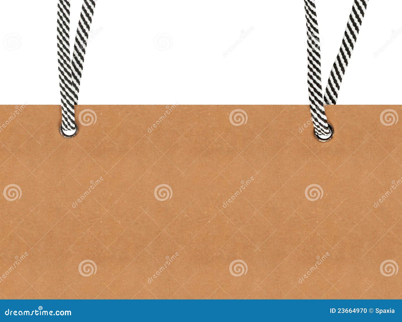 Paper card hangs on a rope stock photo. Image of white - 23664970