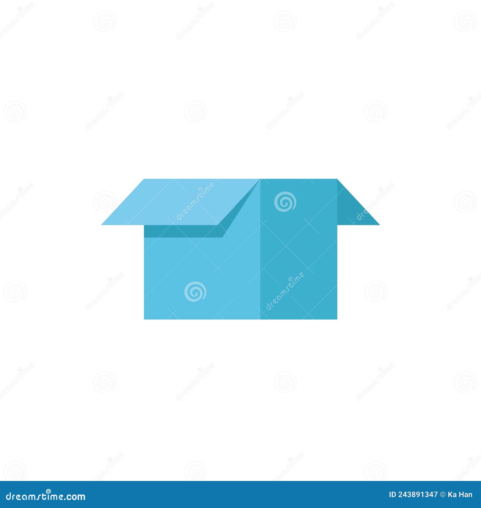 Paper Cardboard Box Icon Vector in Flat Style Stock Vector ...