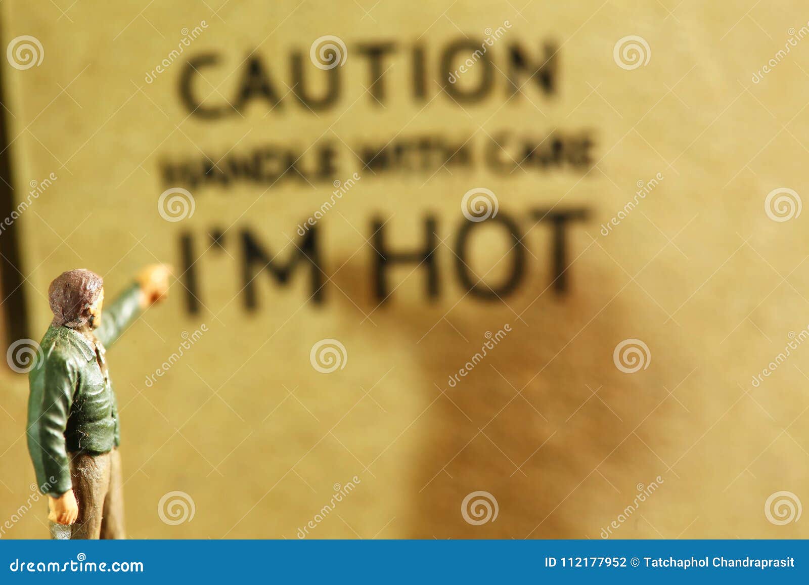 Paper caution label stock photo. Image of dangerous - 112177952