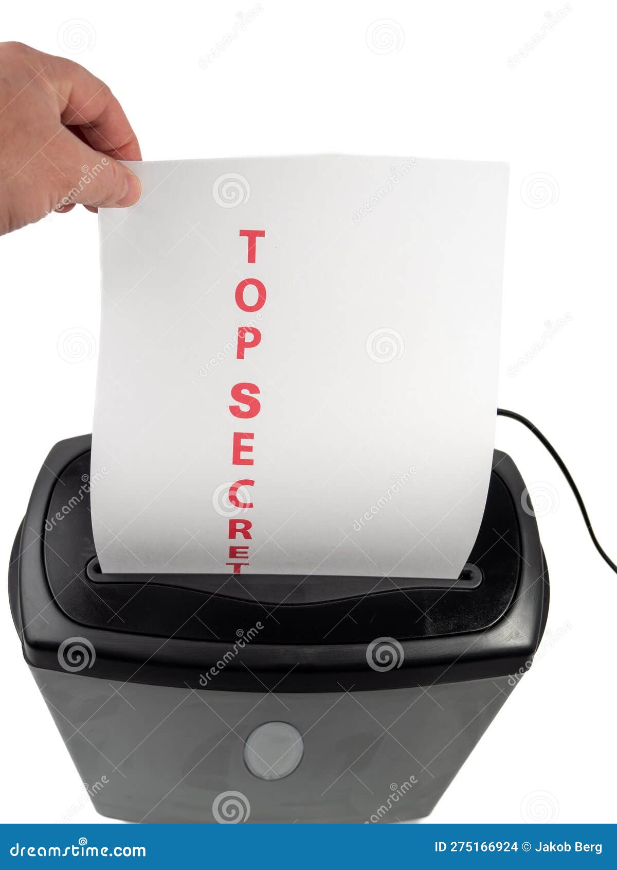 Paper and Cd Shredder. Stationery Document Shredder Stock Photo - Image ...