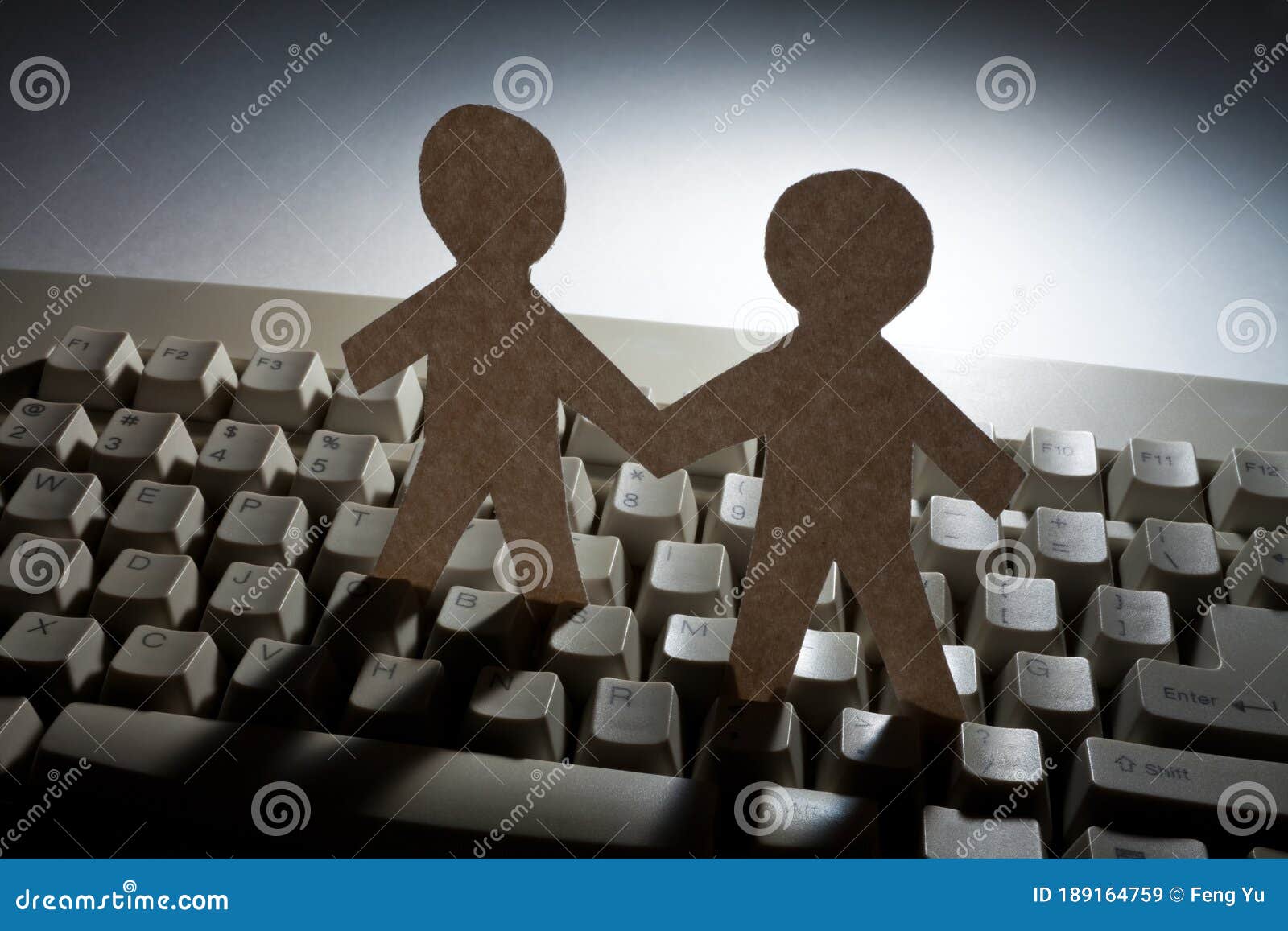 Paper Chain Men stock image. Image of friends, togetherness - 189164759